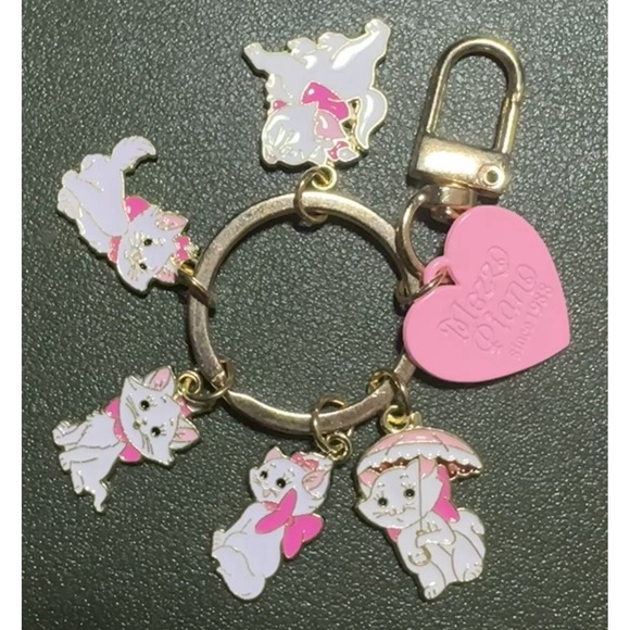 Disney | Accessories | Disney Aristocats Marie Charms Enamel Keychain ...